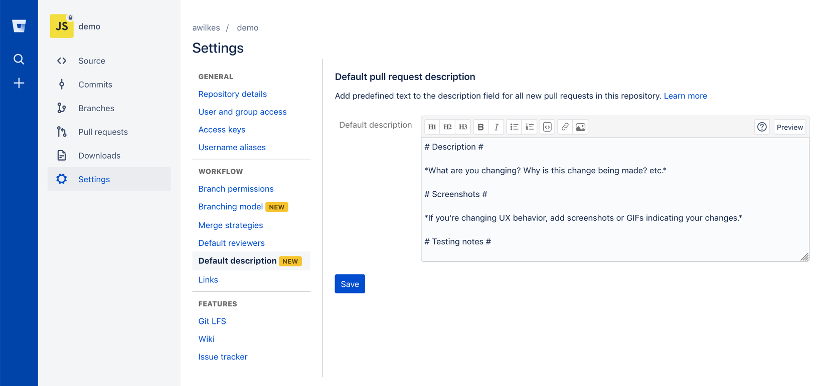 Save time with default pull request descriptions - Work Life by Atlassian