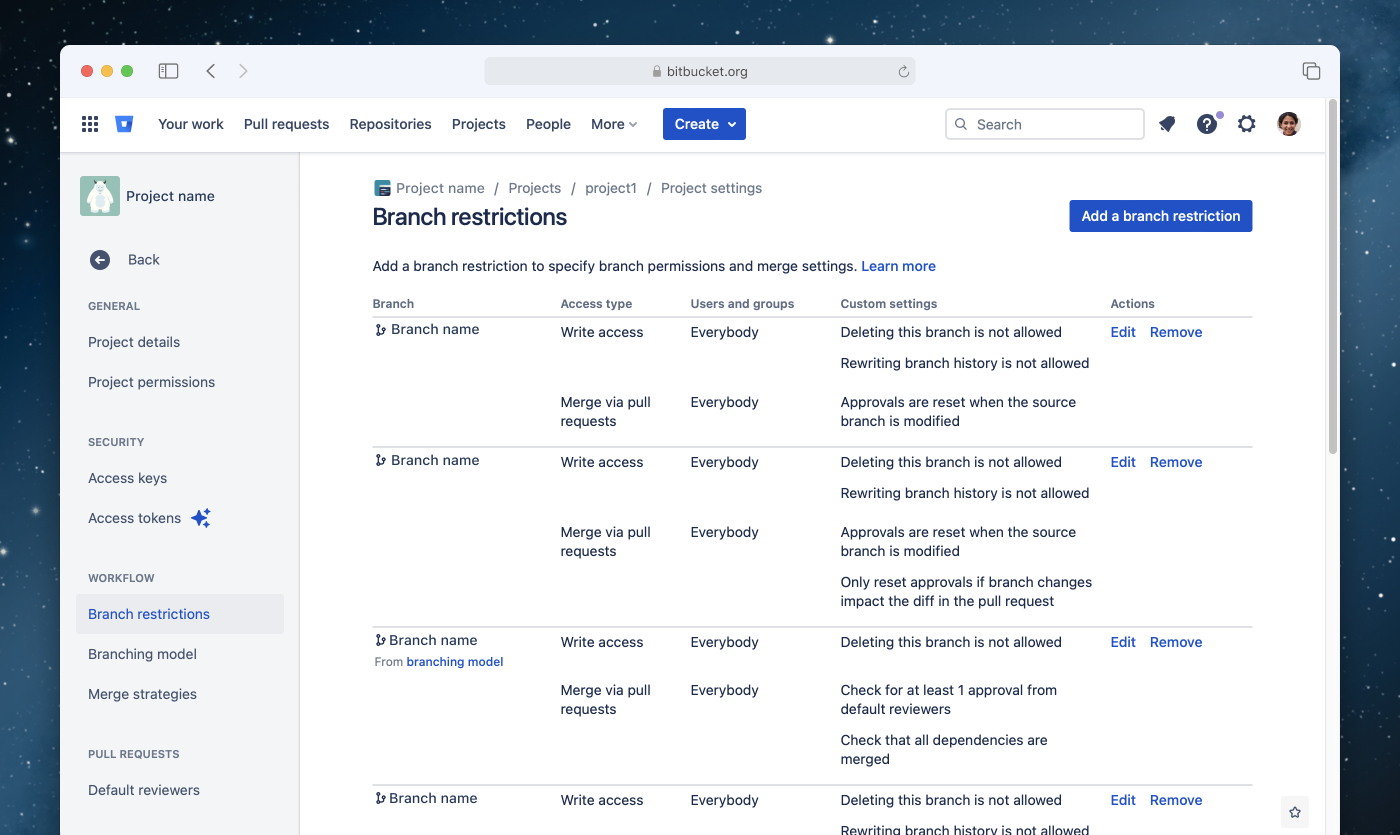 Maintain code quality at scale with project-level branch restrictions ...